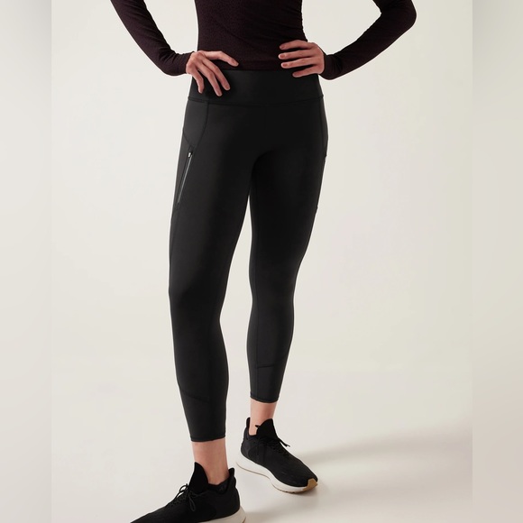 Athleta | Pants & Jumpsuits | Athleta Rainier Unbrushed 78 Tights ...